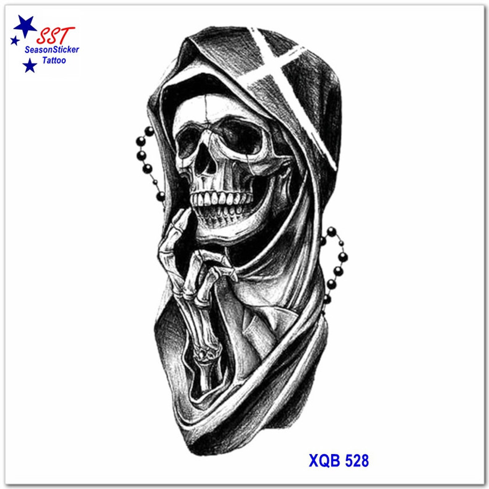 Women Flower Clock Dial Cross Demon Skull Devil Body Arm - Etsy