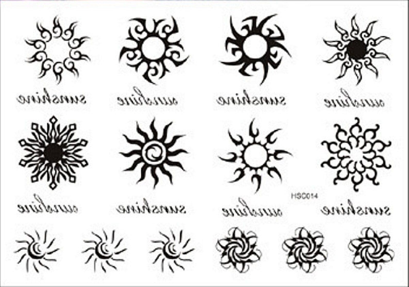Solid Hollow Stars Set Moon & Sunshine Sun Totem Constellation Zodiac ...