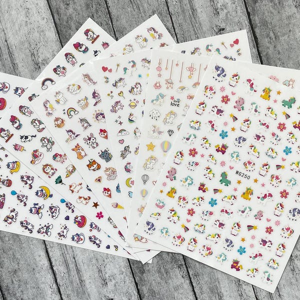 Nail Cute Stickers - Etsy UK