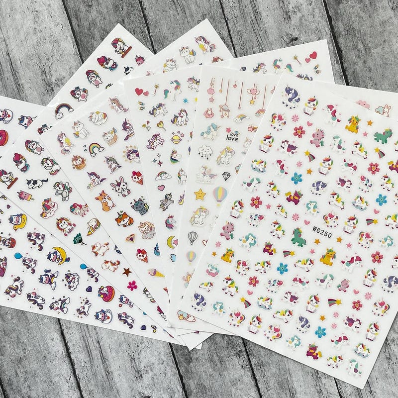 Nail Cute Stickers - Etsy UK