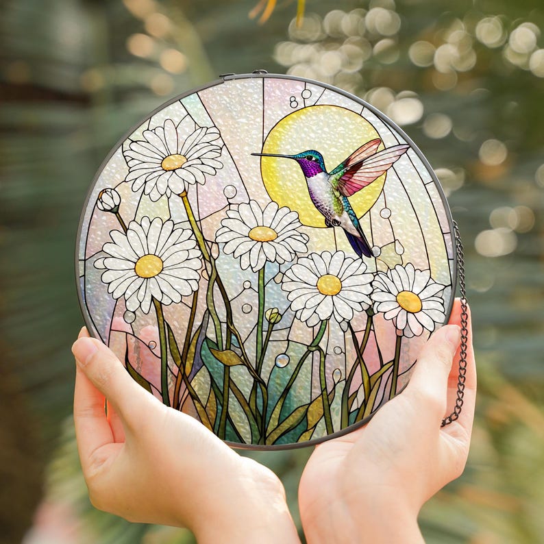 Hummingbird Stained Glass Suncatchers Window Hangings -hummingbird ...