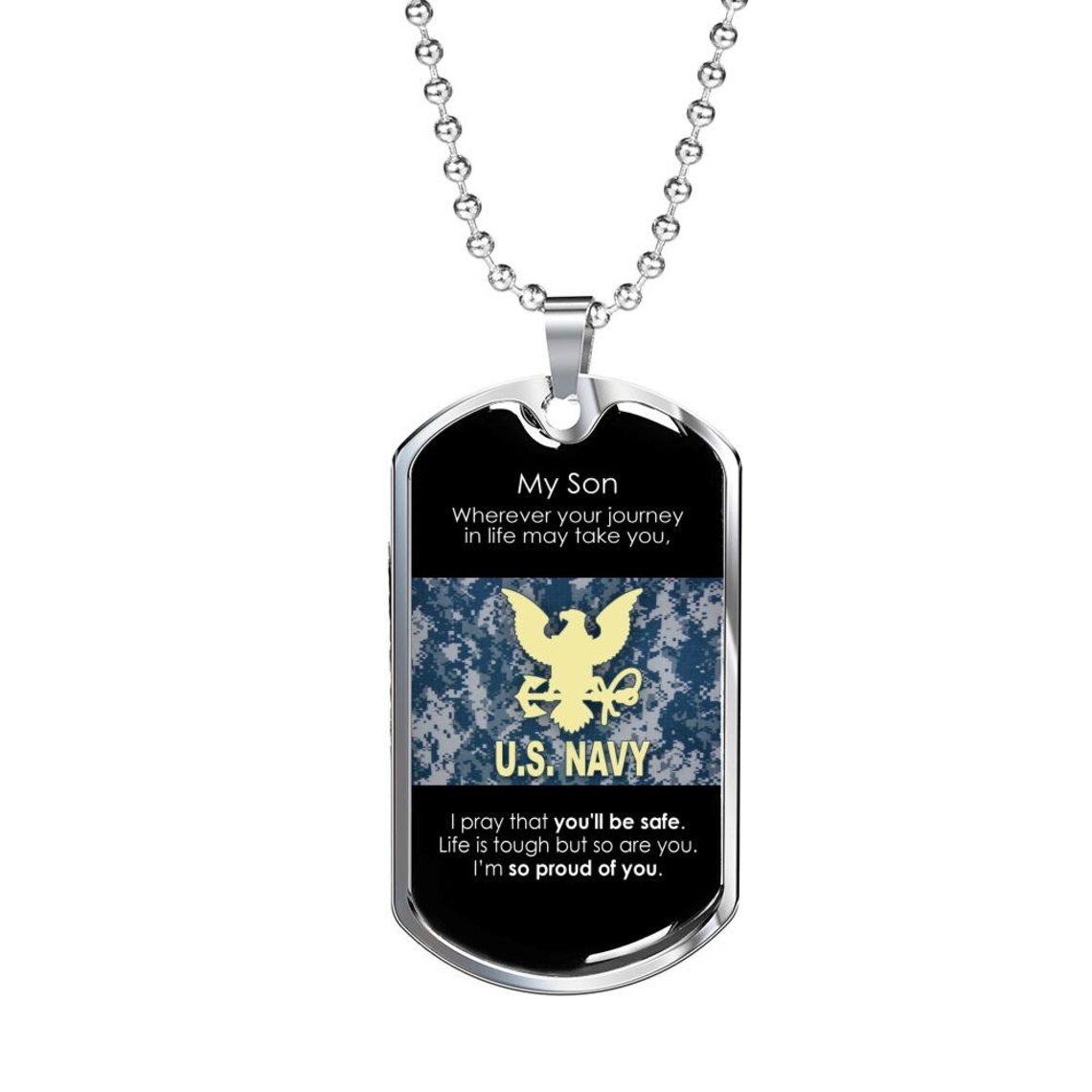 Navy Son Gift US Navy Tag Military Dog Tag 2 Sided Tag - Etsy