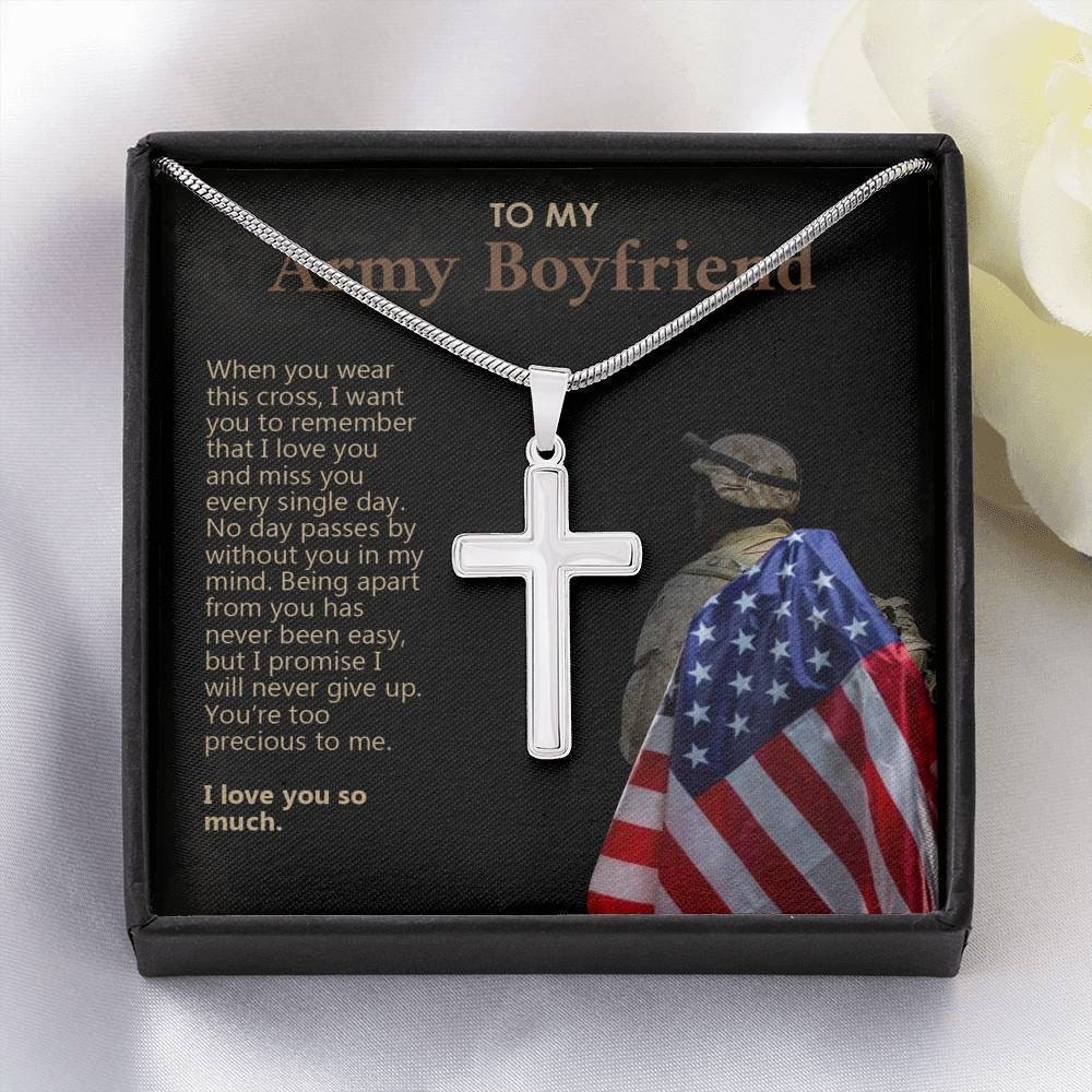 Army Boyfriend Gift, Military Boyfriend Gift, Deployment Gift, Cross ...