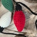 Traditional Crochet Christmas Light Bulb Garland | Crochet X-mas Light ...