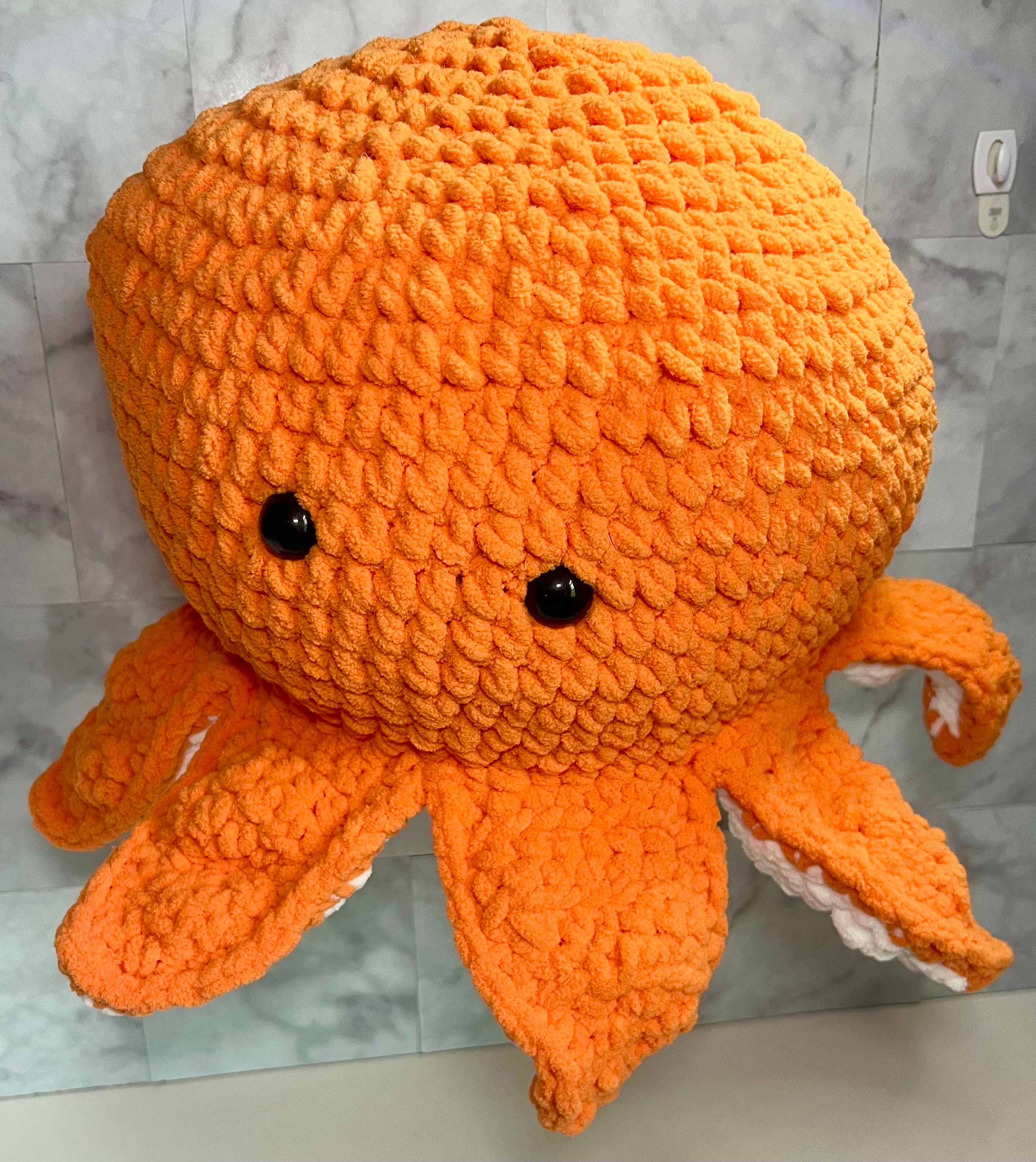 Ollie the Giant Stuffed Octopus Crochet Amigurumi Stuffed Plush Giant ...