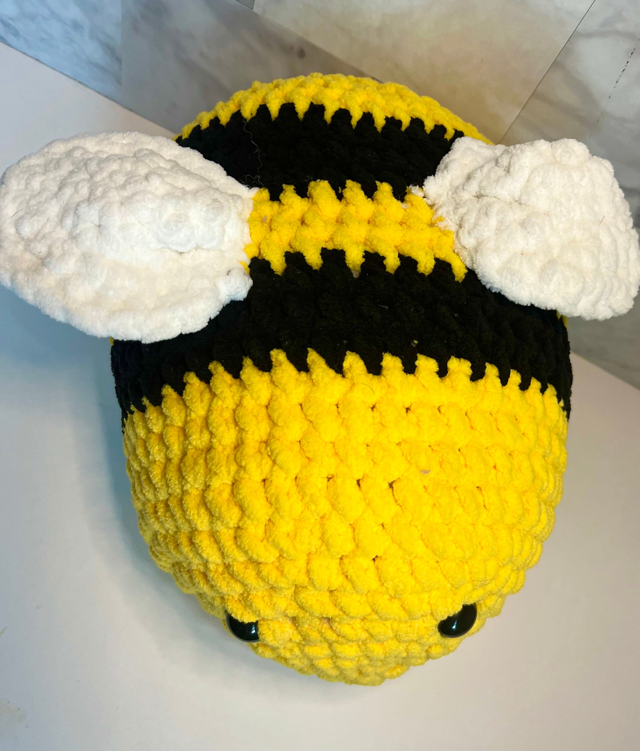 Buzzy the Stuffed Giant Bee| Crochet Amigurumi Stuffed Plush Bee ...