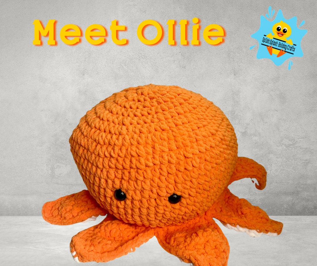 Ollie the Giant Stuffed Octopus | Crochet Amigurumi Stuffed Plush Giant ...