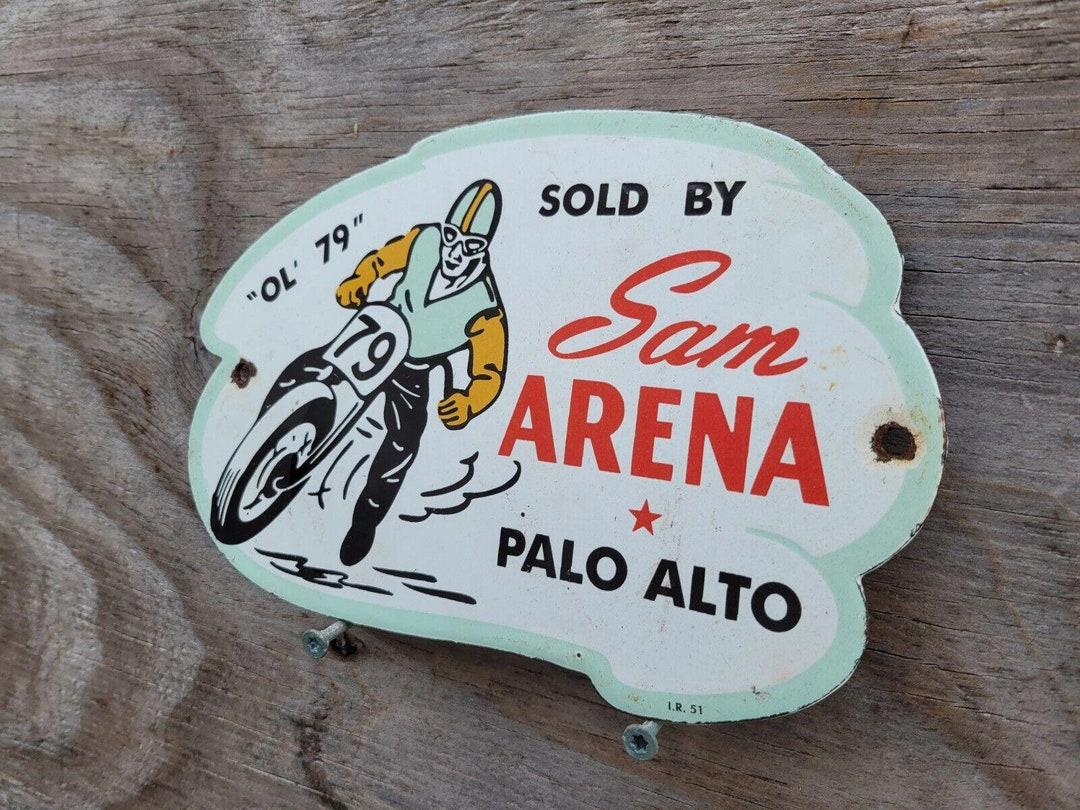 VINTAGE 1951 HARLEY DAVIDSON Motorcycle Ingram Porcelain - Etsy