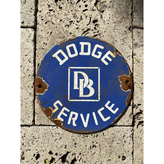 Vintage Dodge Brothers Porcelain Sign Gas Oil Dealership - Etsy