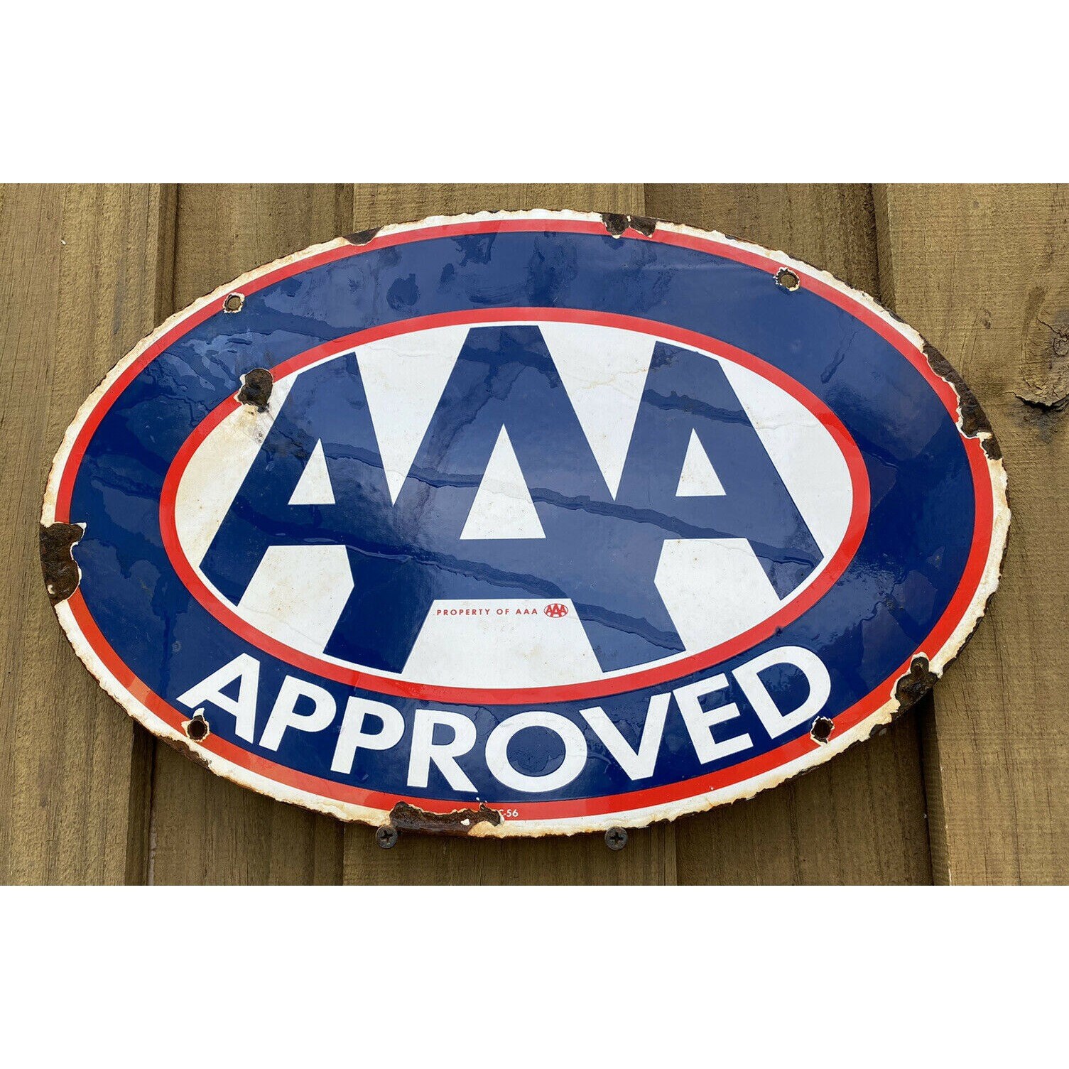 VINTAGE CUTOUT AAA Approved Porcelain Sign - agrohort.ipb.ac.id