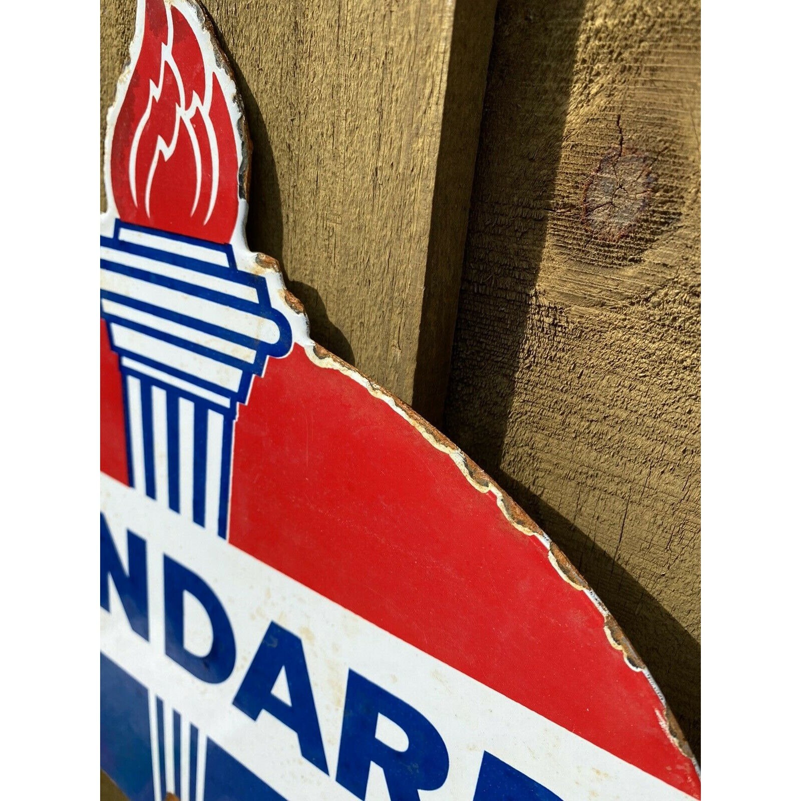 VINTAGE STANDARD OIL Porcelain Metal Sign Advertising Oil Gas | Etsy