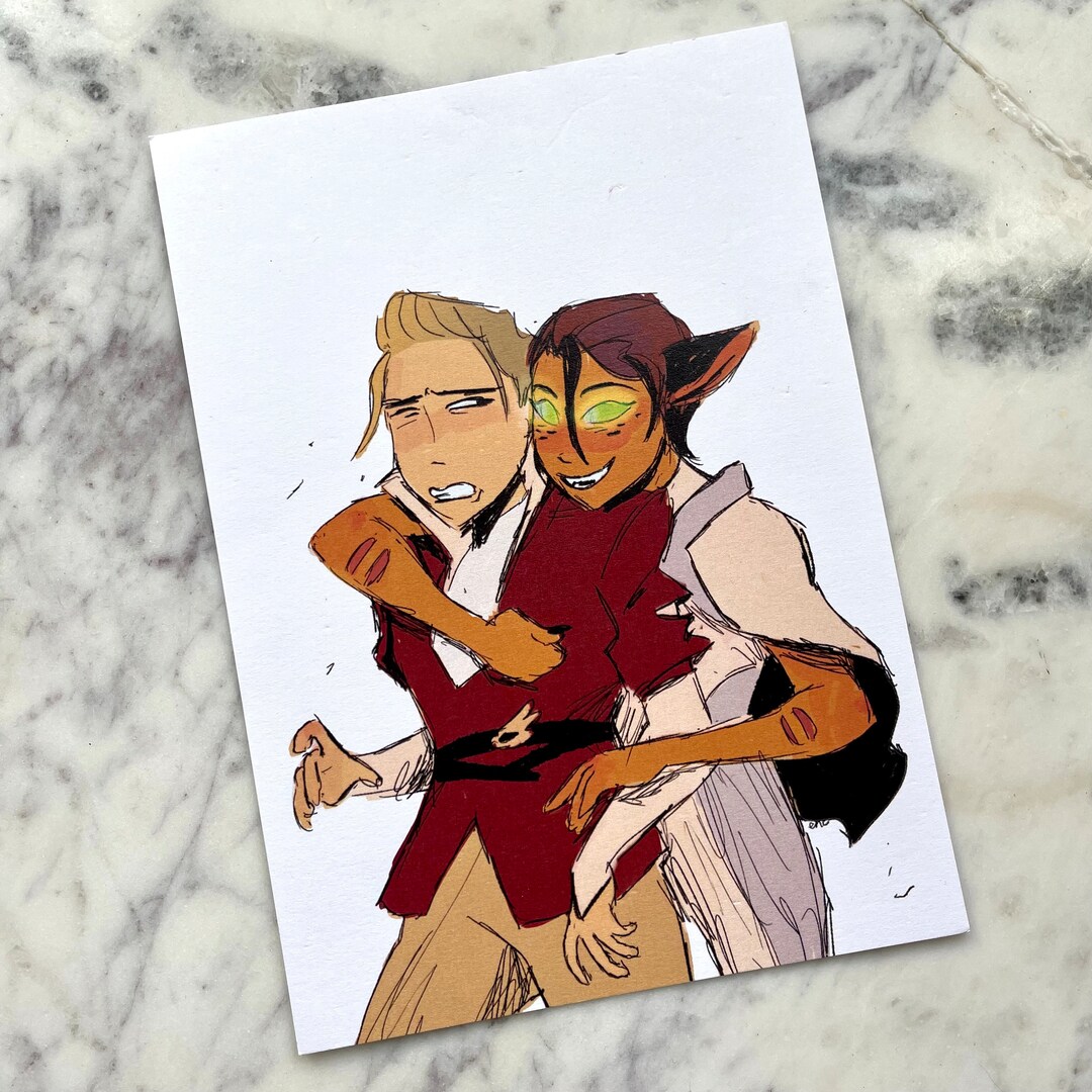 Chipped Catradora 5"x7" Print - Etsy