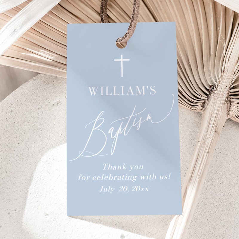 Baptism Tag - Etsy