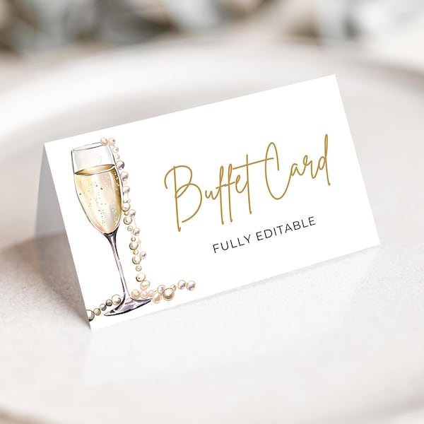Buffet Name Tag - Etsy