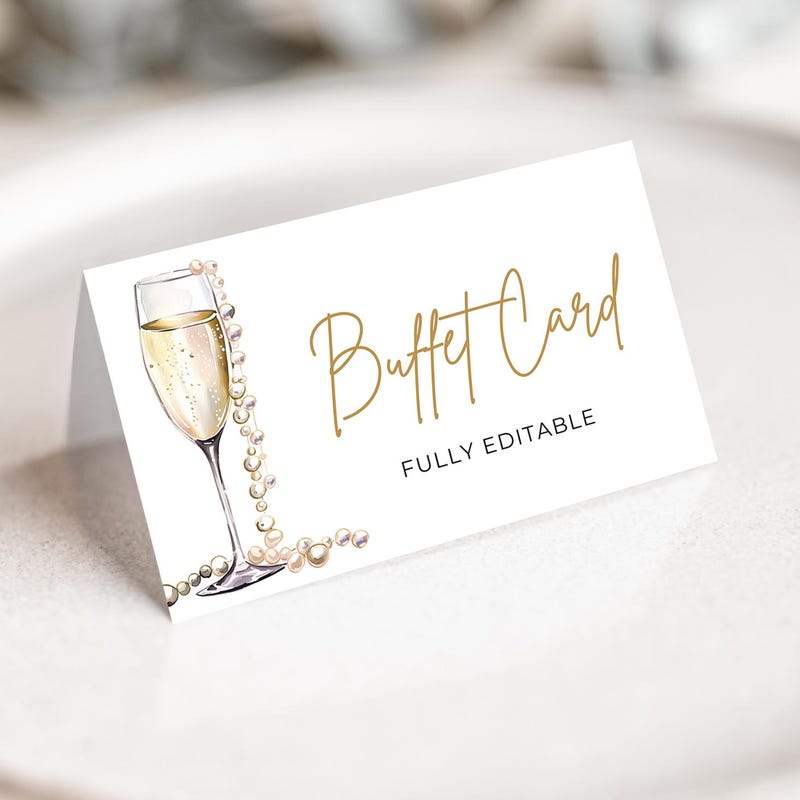 Buffet Name Tag - Etsy