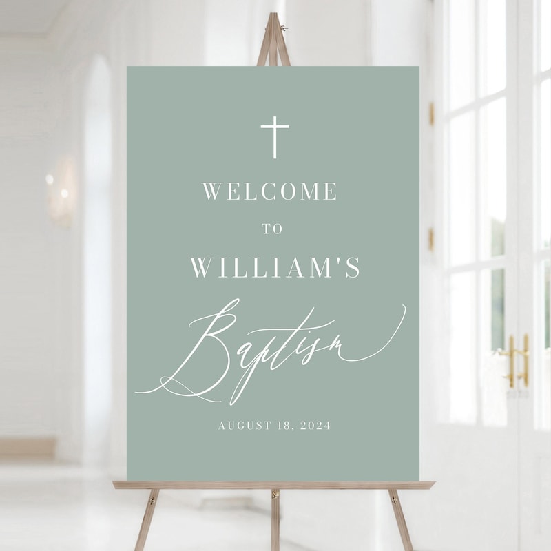 Christening Welcome Sign - Etsy