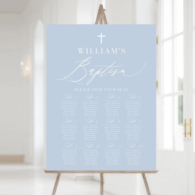 Seating Chart Template - Etsy