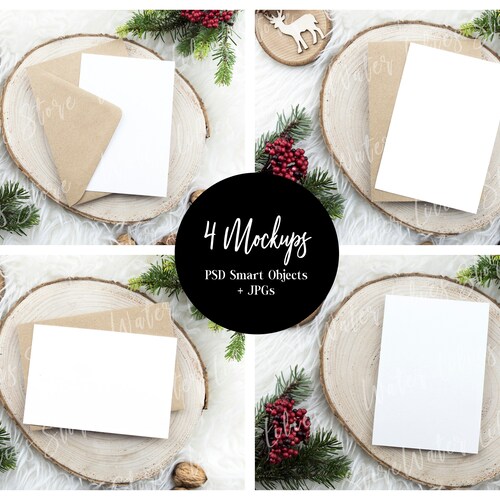 Christmas Mockups Bundle Mockup Christmas Card Christmas - Etsy