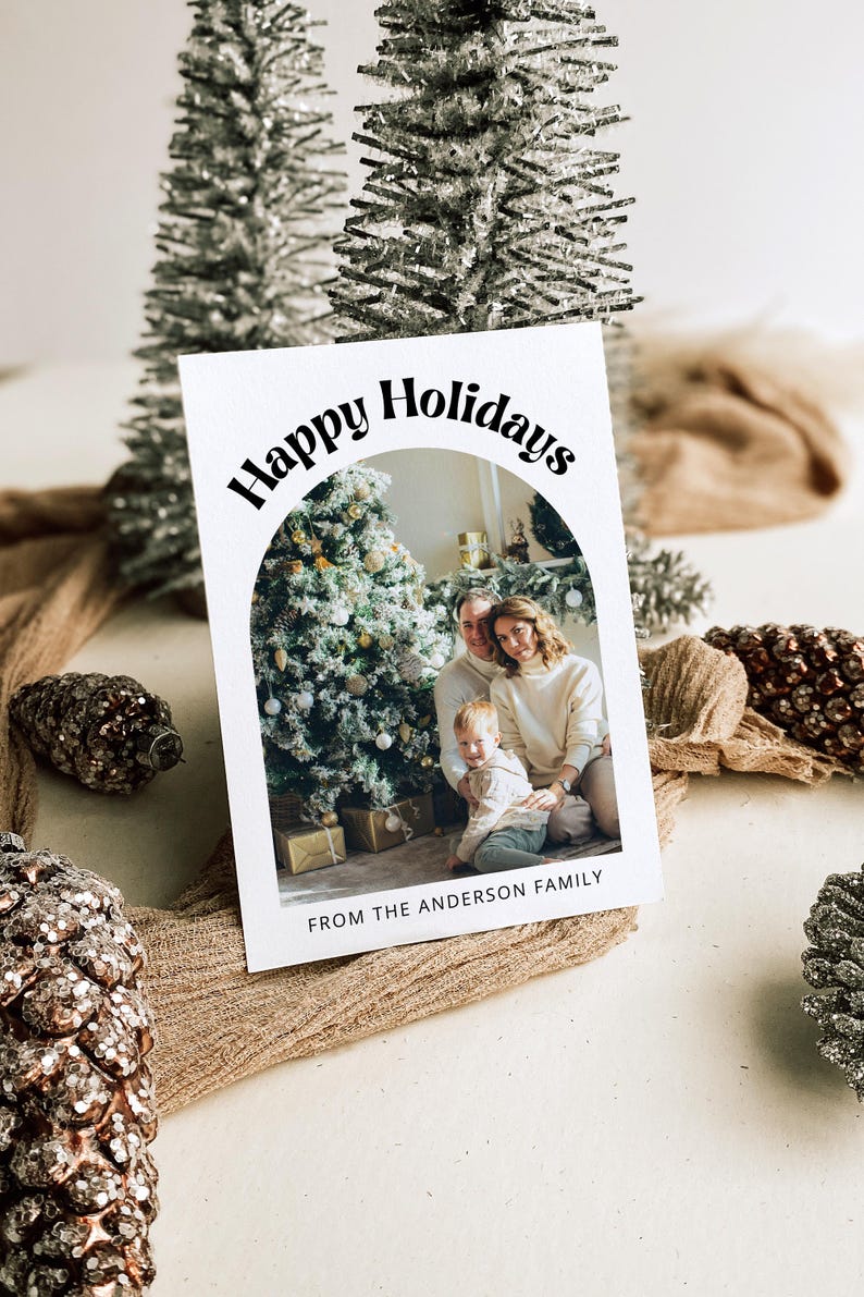 Modern Year in Review Christmas Card, What A Year Photo Collage Holiday ...