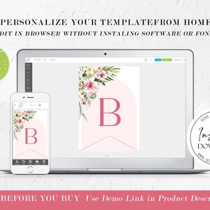 Hot Pink Bridal Shower Bride to Be Banner Template Hawaiian Bridal ...