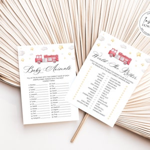 Firetruck Baby Shower Games Package, Editable Firefighter Baby Boy ...