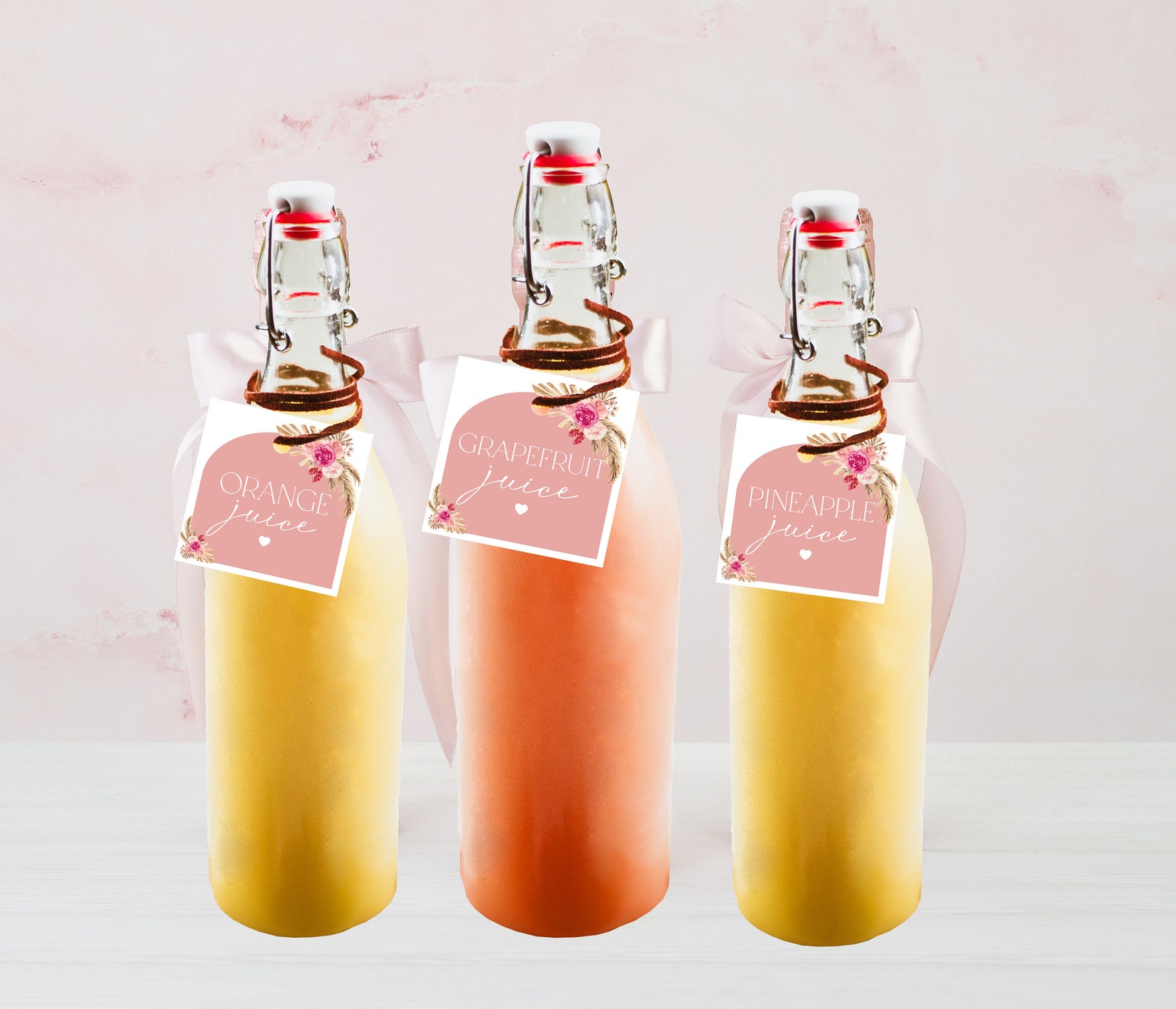 Arch Pink Boho Mimosa Bar Sign Template Pampas Grass Momosa - Etsy