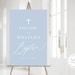 Dusty Blue Baptism Welcome Sign White Cross Dusty Blue - Etsy
