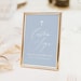 Editable Dusty Blue Baptism Custom Sign Template, White Cross Dusty ...