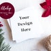 Square Christmas Card Mockup, Mockup Christmas Card, Square Holiday ...
