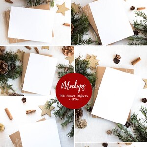 Christmas Mockups Bundle, Mockup Christmas Card, Christmas Invitation ...