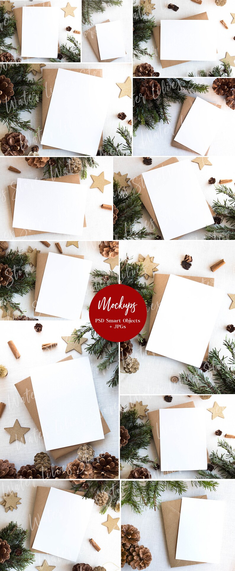 Christmas Mockups Bundle Mockup Christmas Card Christmas - Etsy