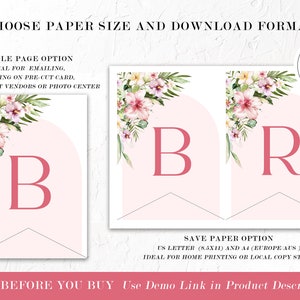 Hot Pink Bridal Shower Bride to Be Banner Template Hawaiian Bridal ...
