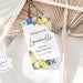Editable Blue Tiles Lemons Homemade Limoncello Favour Tags - Etsy