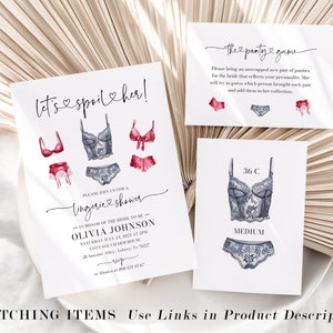 Lingerie Bridal Shower Favor Tags Template, Editable Lingerie Gift Tags ...