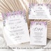 Editable Wisteria Custom Sign Template Dusty Lilac Greenery Wedding ...