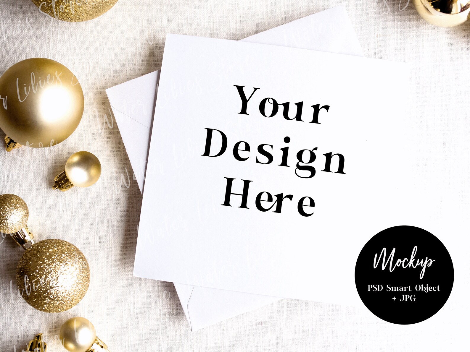 Square Christmas Card Mockup Mockup Christmas Card Square - Etsy