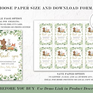 Book Theme Baby Shower Favor Tags, Greenery Animals Book Baby Shower ...