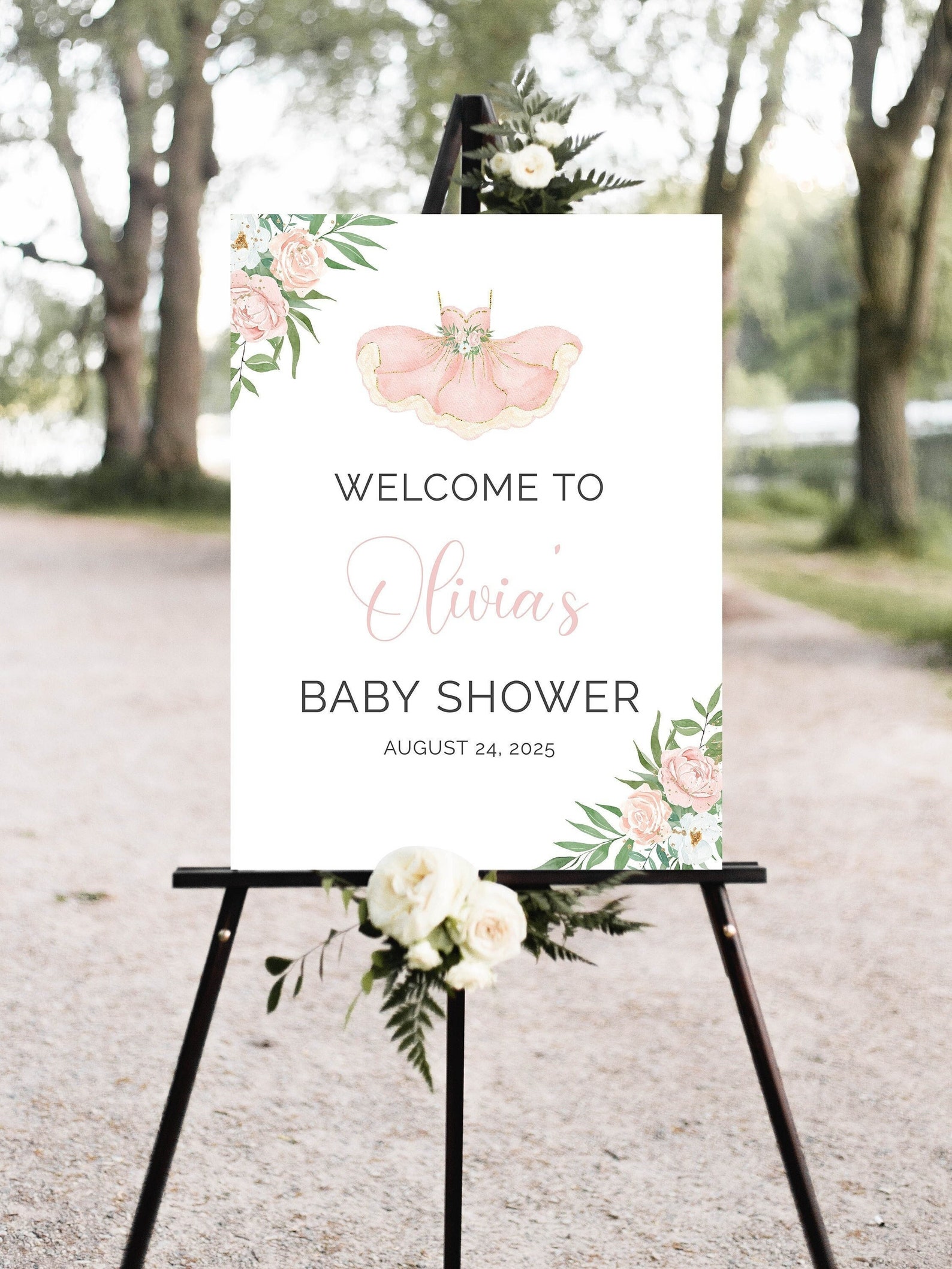 Tutu Baby Shower Welcome Sign Template Tutu Excited Sign, Ballerina ...