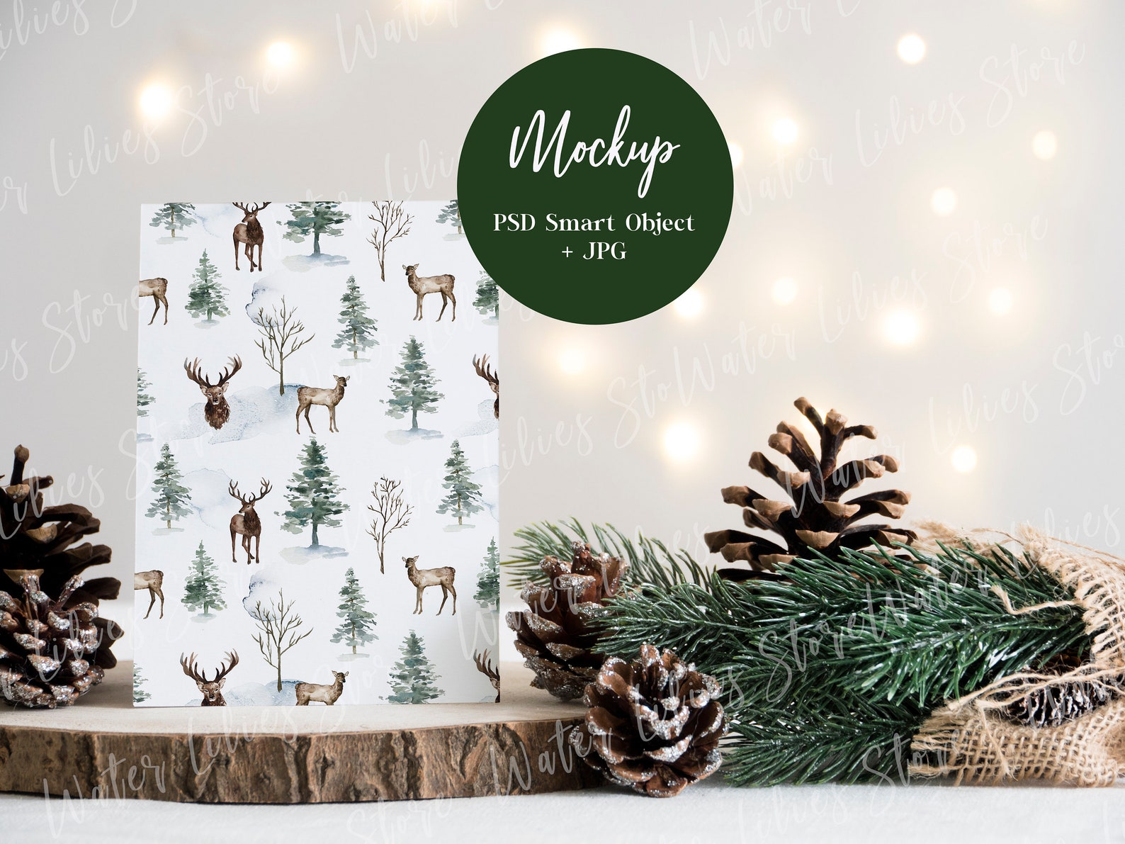 Christmas Card Mockup Mockup Christmas Card Holiday Card | Etsy