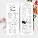 Infographic Wedding Program Unique Wedding Program Fun - Etsy