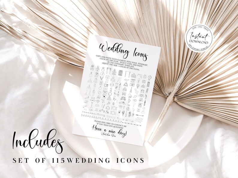 Infographic Wedding Program Unique Wedding Program Fun - Etsy