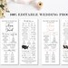 Infographic Wedding Program, Unique Wedding Program, Fun Wedding ...