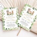 Baptism Invitation, Animal Baptism Invitation, Woodland Baptism ...