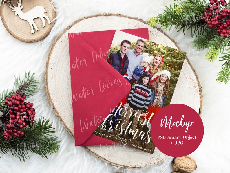 Christmas Mockups Bundle, Mockup Christmas Card, Christmas Invitation ...