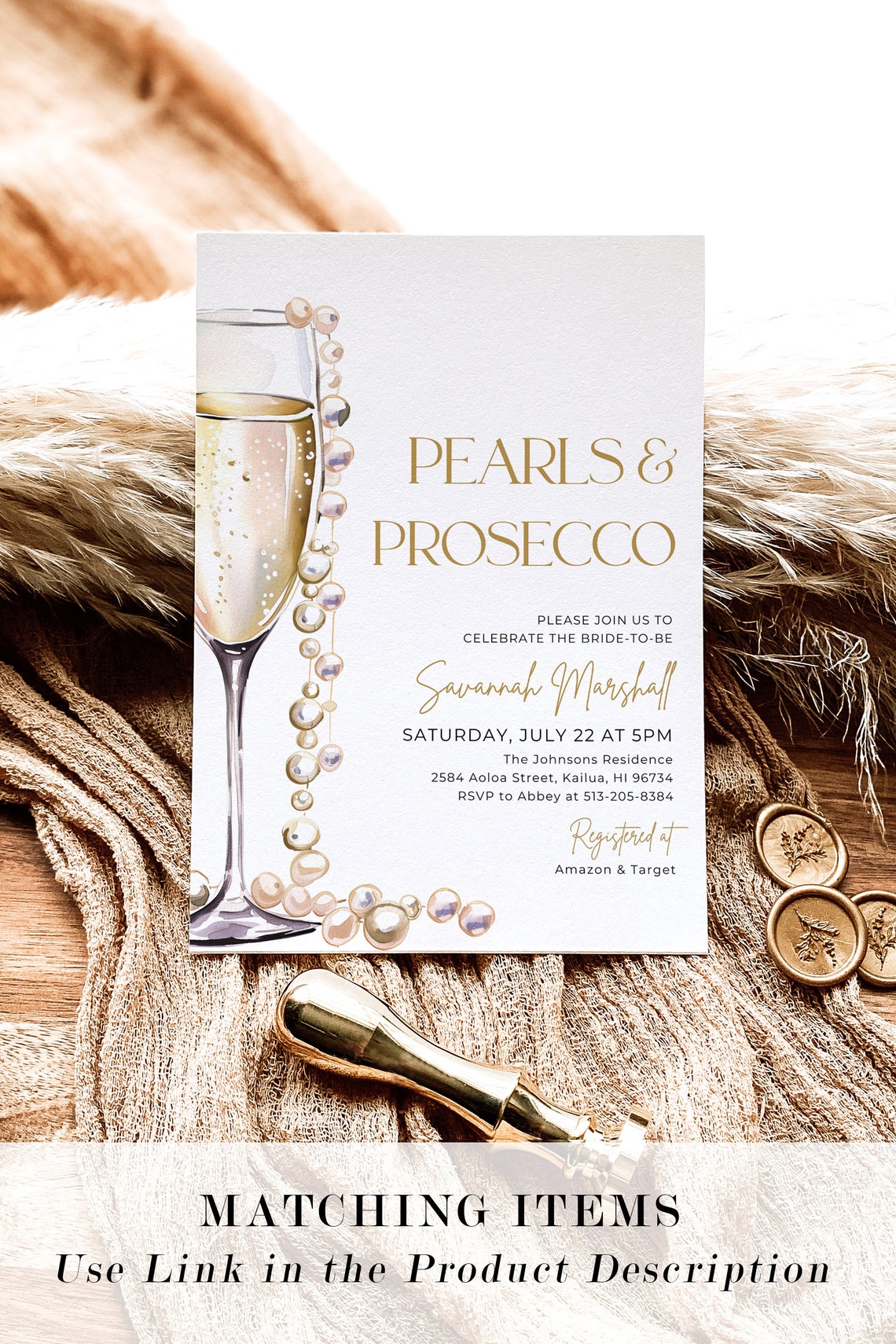 Pearls and Prosecco Bridal Shower Welcome Sign, Champagne Pearls ...