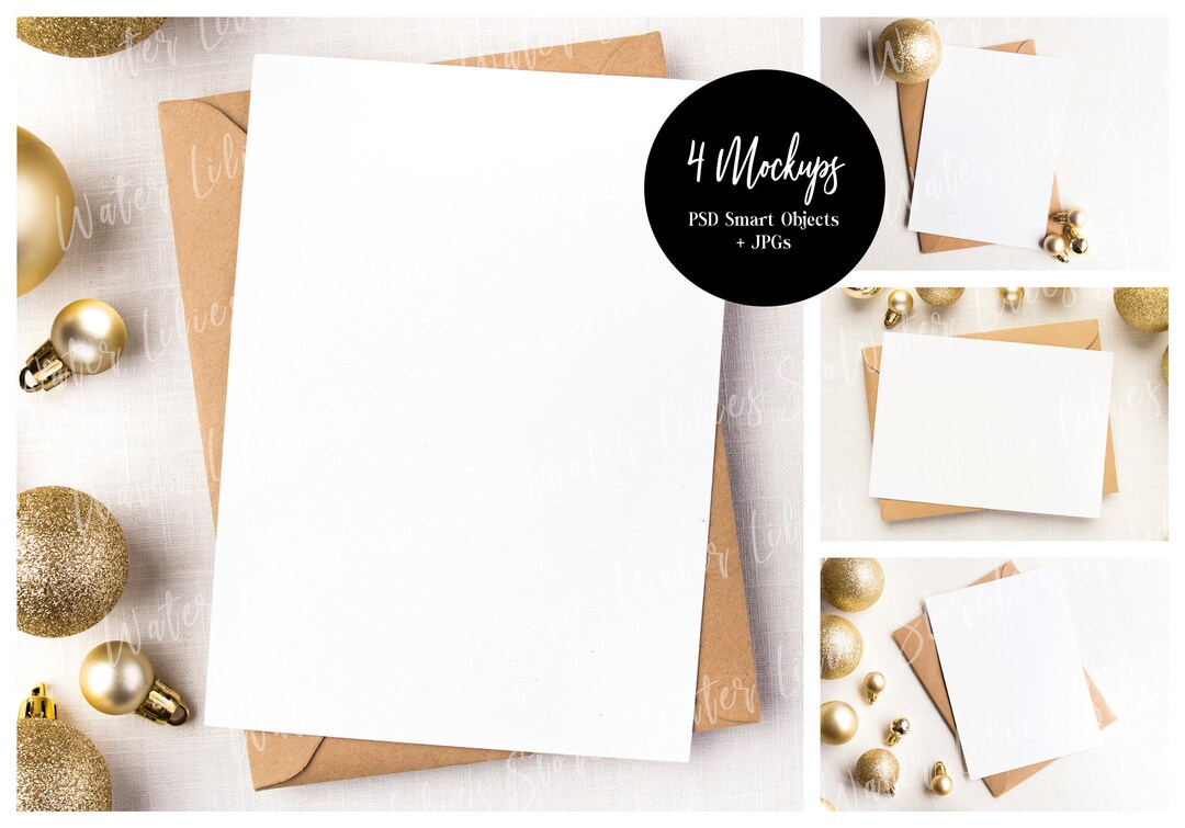 Christmas Mockups Bundle, Mockup Christmas Card, Christmas Invitation ...