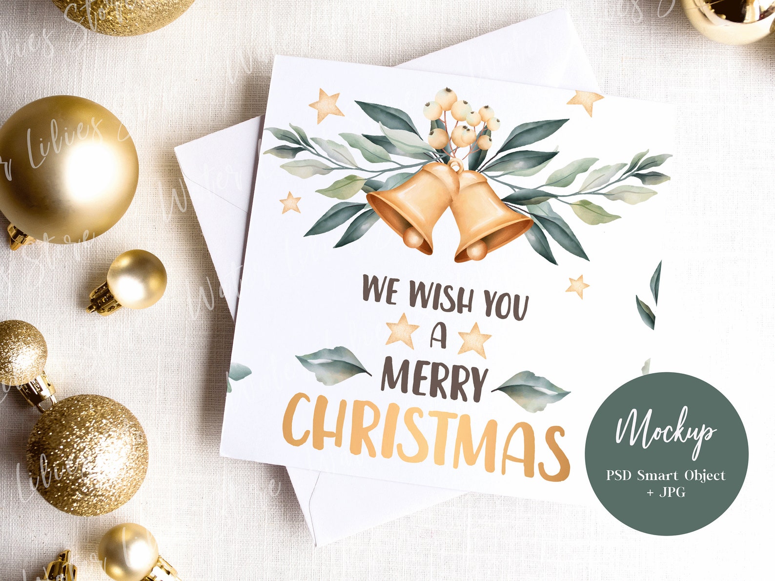 Square Christmas Card Mockup Mockup Christmas Card Square - Etsy