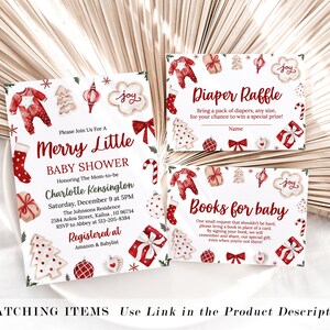 Editable Winter Baby Shower Game Bundle, Red Gender Neutral Holiday ...