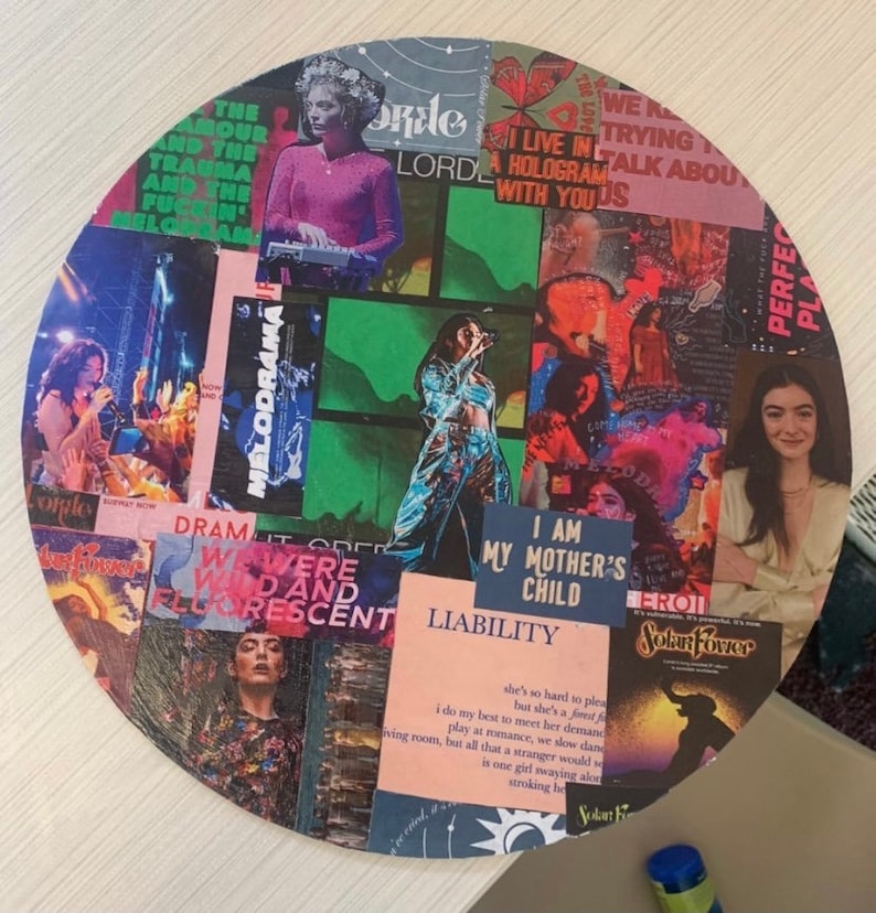 Lorde Collaged Record - Etsy