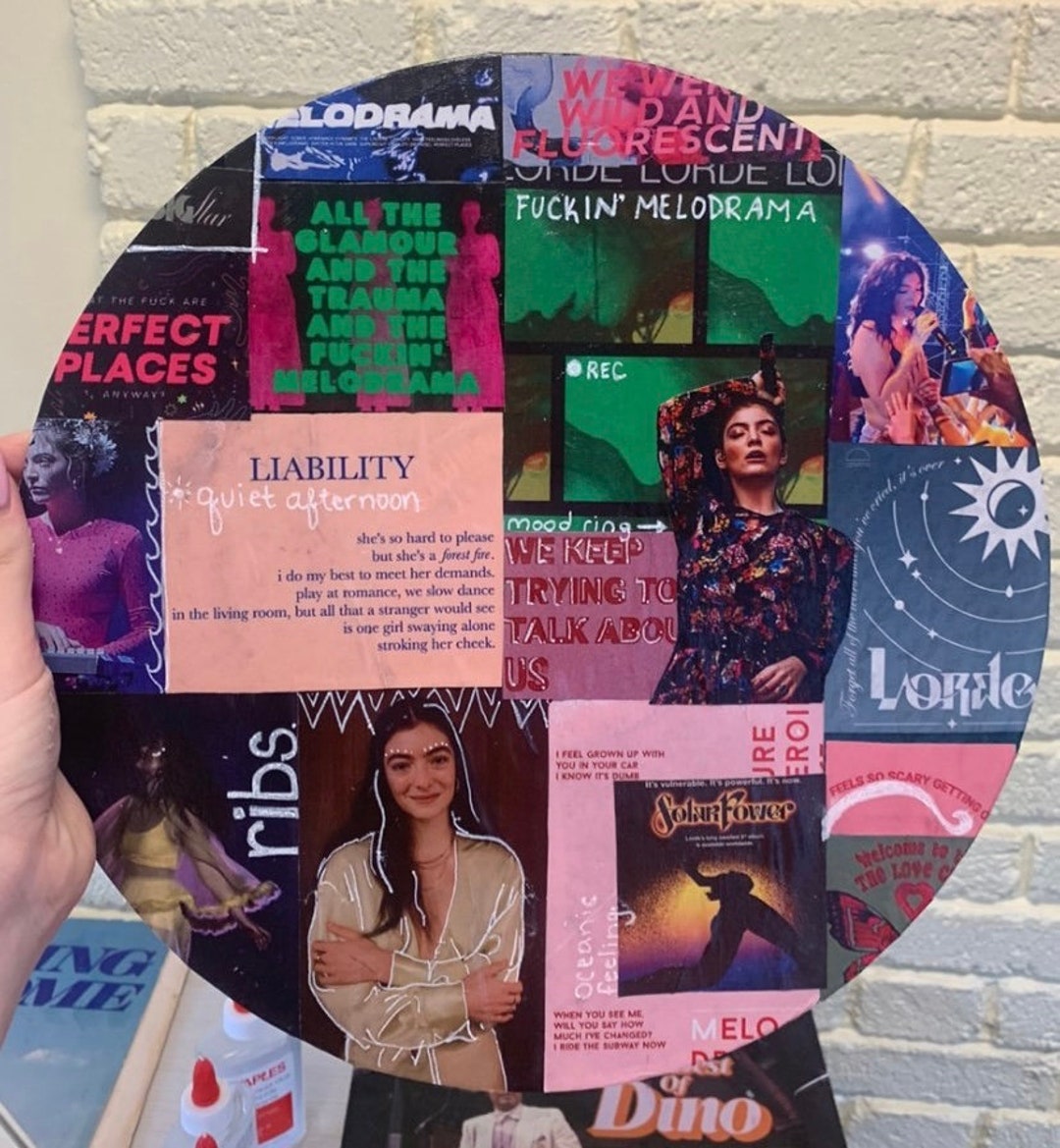 Lorde Collaged Record - Etsy